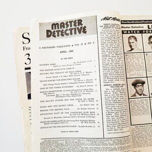 Office | 194 Master Detective Magazine April 1940 Pulp True Crime ...
